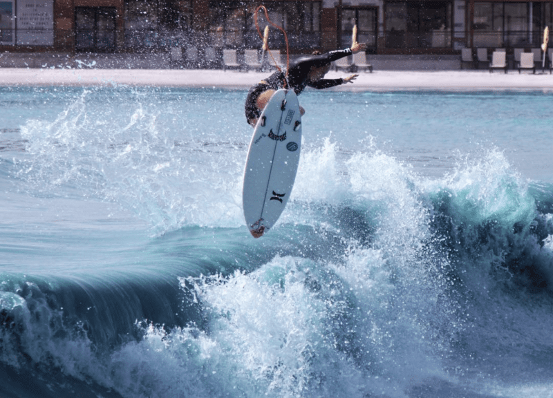 Carissa Moore Air Training Session in Waco Wave Pool - Surf Park Central